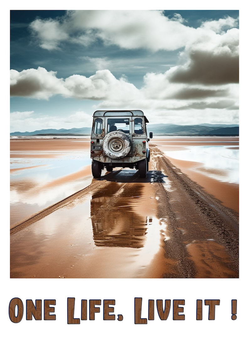 Land Rover Defender - Land Rover Poster - Vintage Car Poster - Wall Art ...