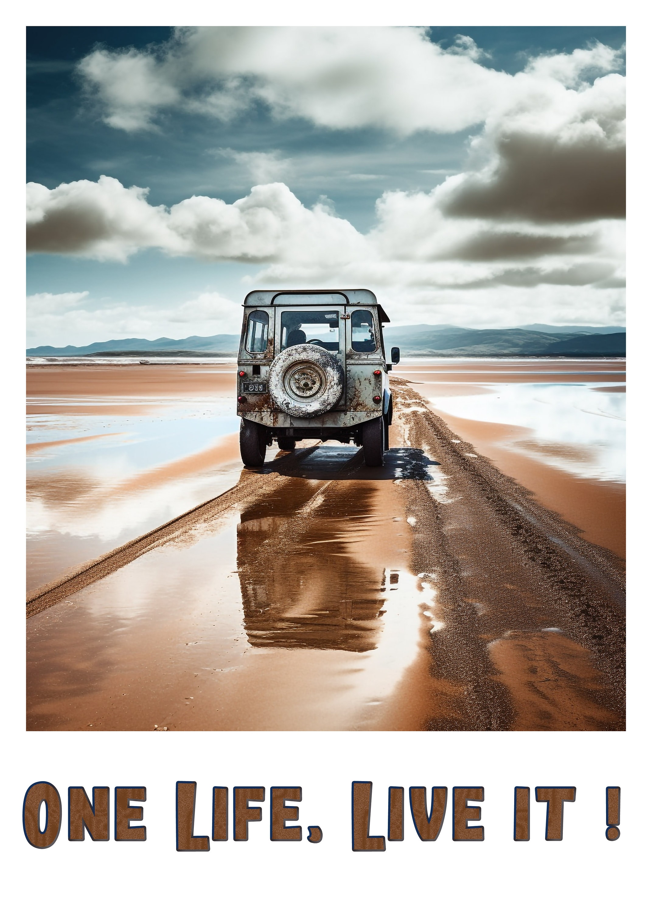 Land Rover Defender - Land Rover Poster - Vintage Car Poster - Wall Art ...