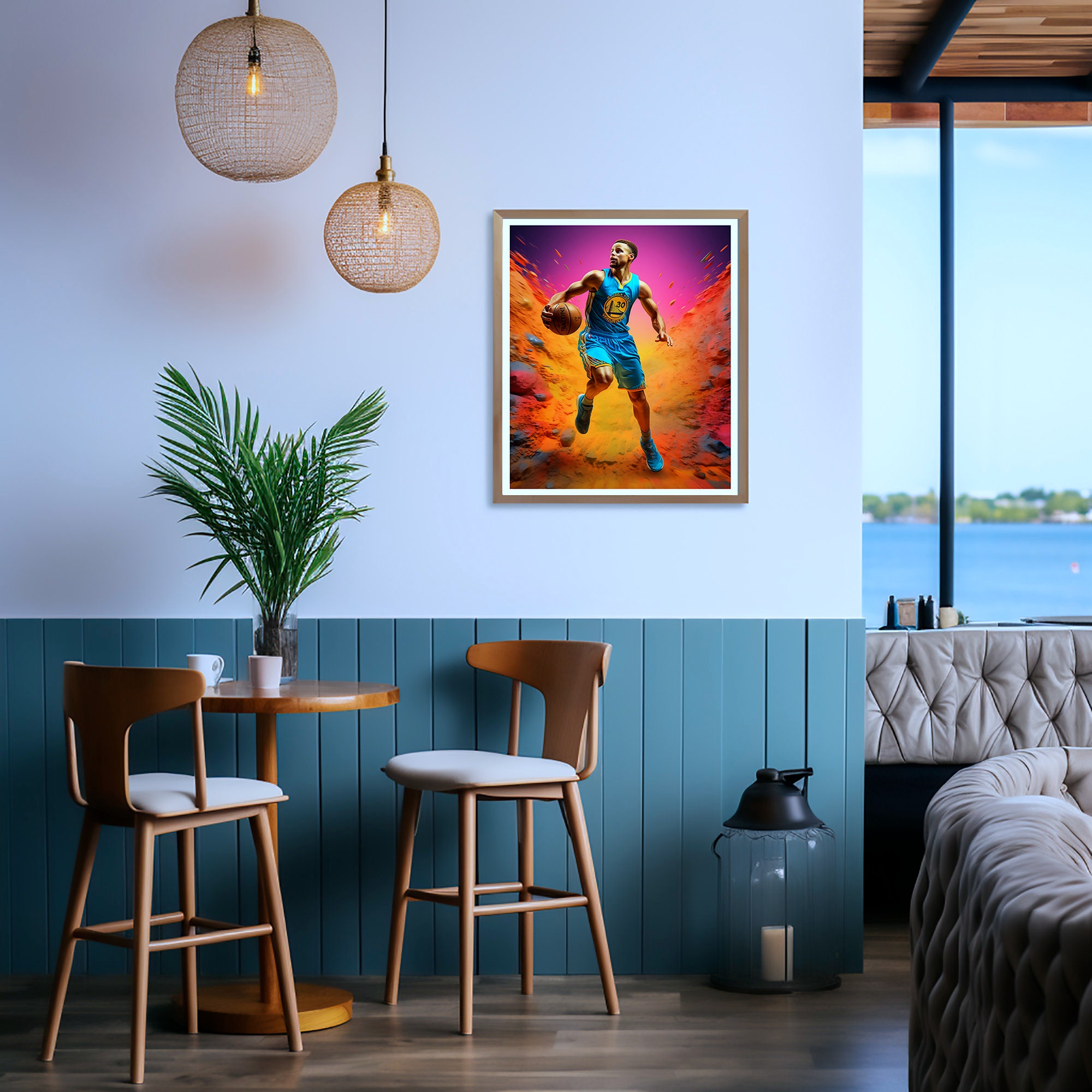 Steph Curry Poster Stephen Curry Poster Basketball Wall Art Ai ...