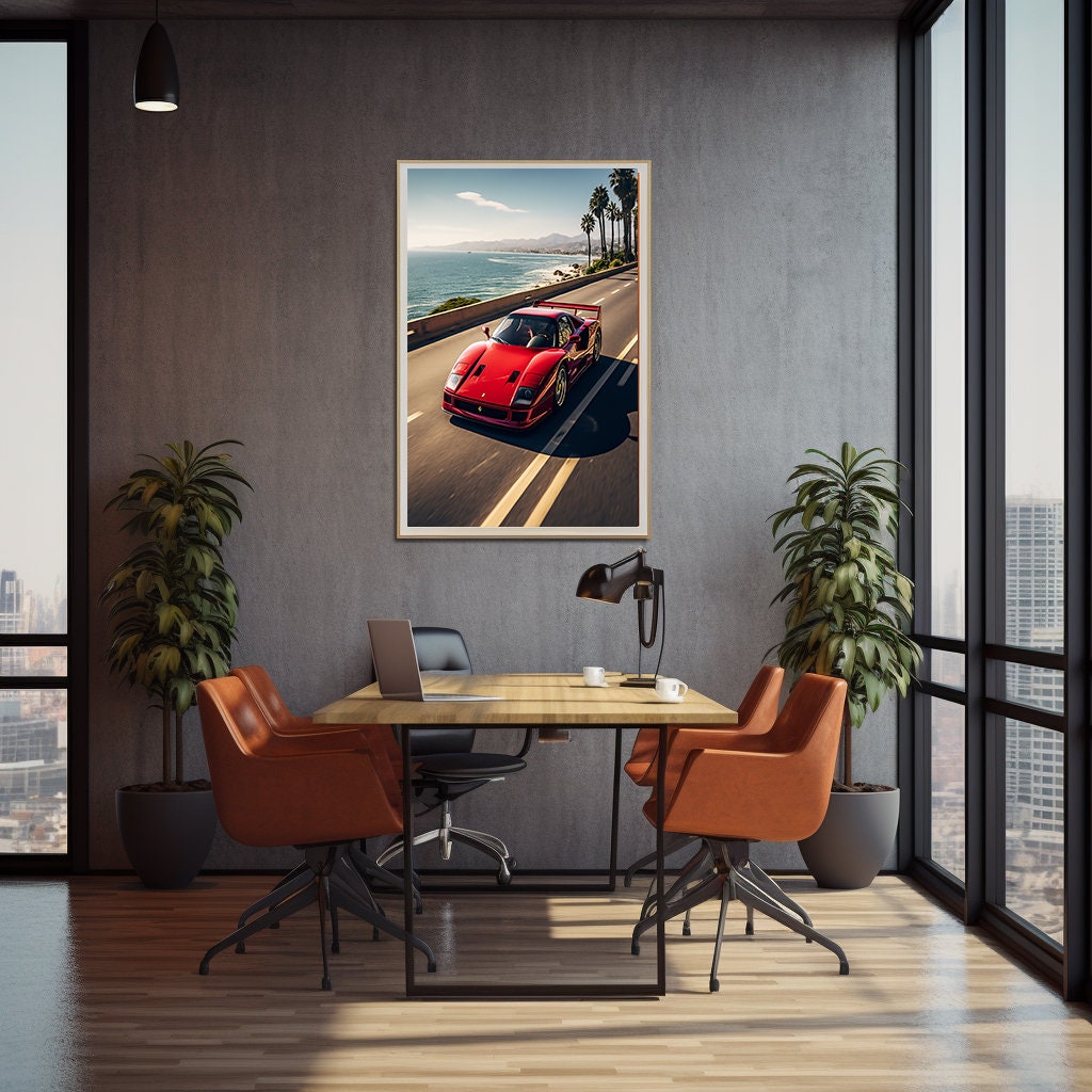 Ferrari Poster - Ferrari Wall Art - California Painting - California ...