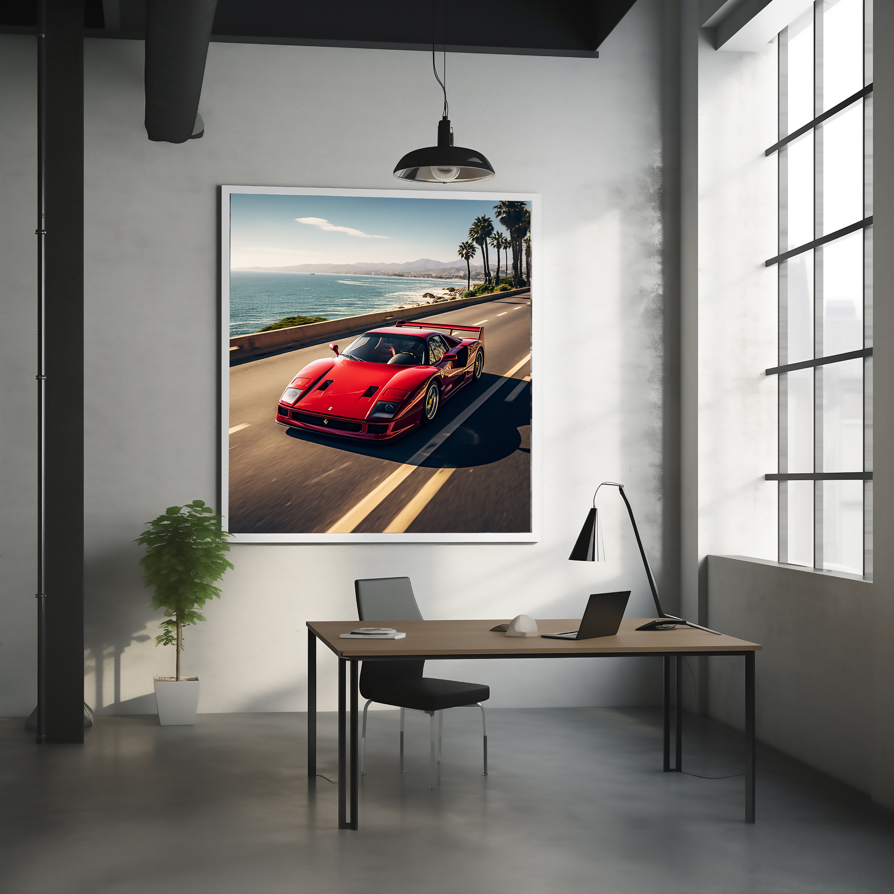 Ferrari Poster - Ferrari Wall Art - California Painting - California ...