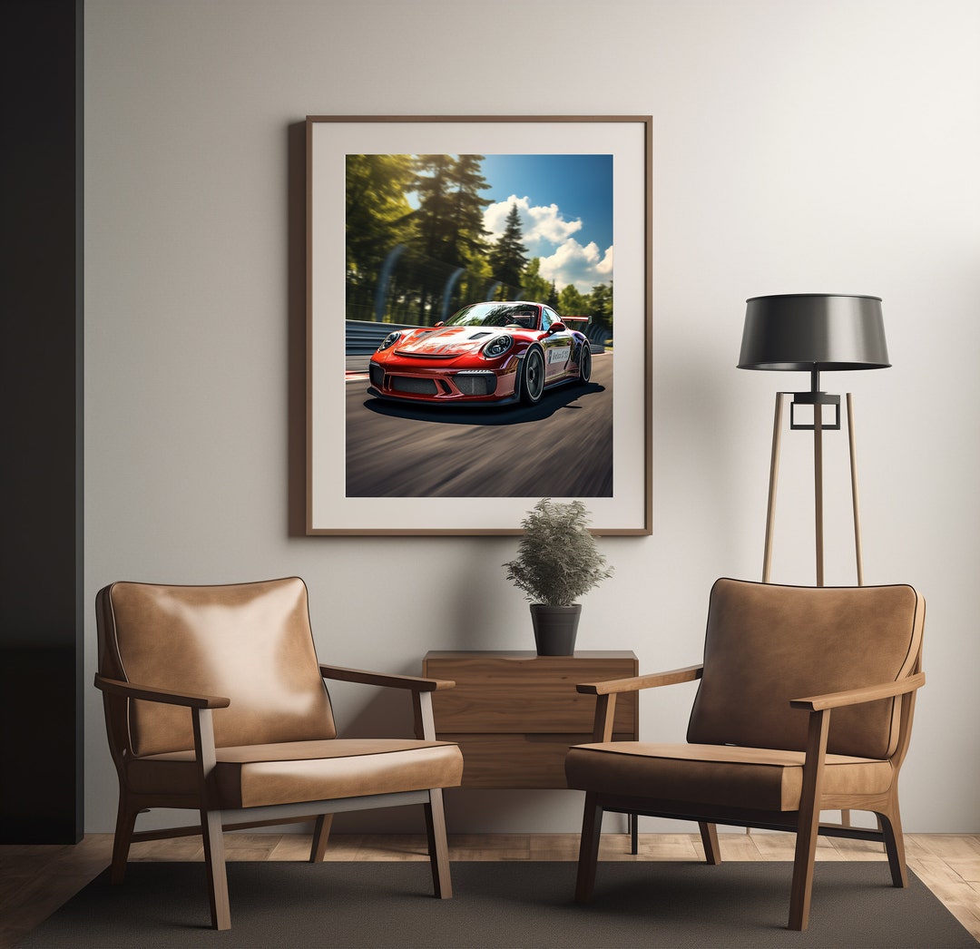 Porsche 911 GT3 - Porsche Poster - AI Generated Art - Nurburgring ...