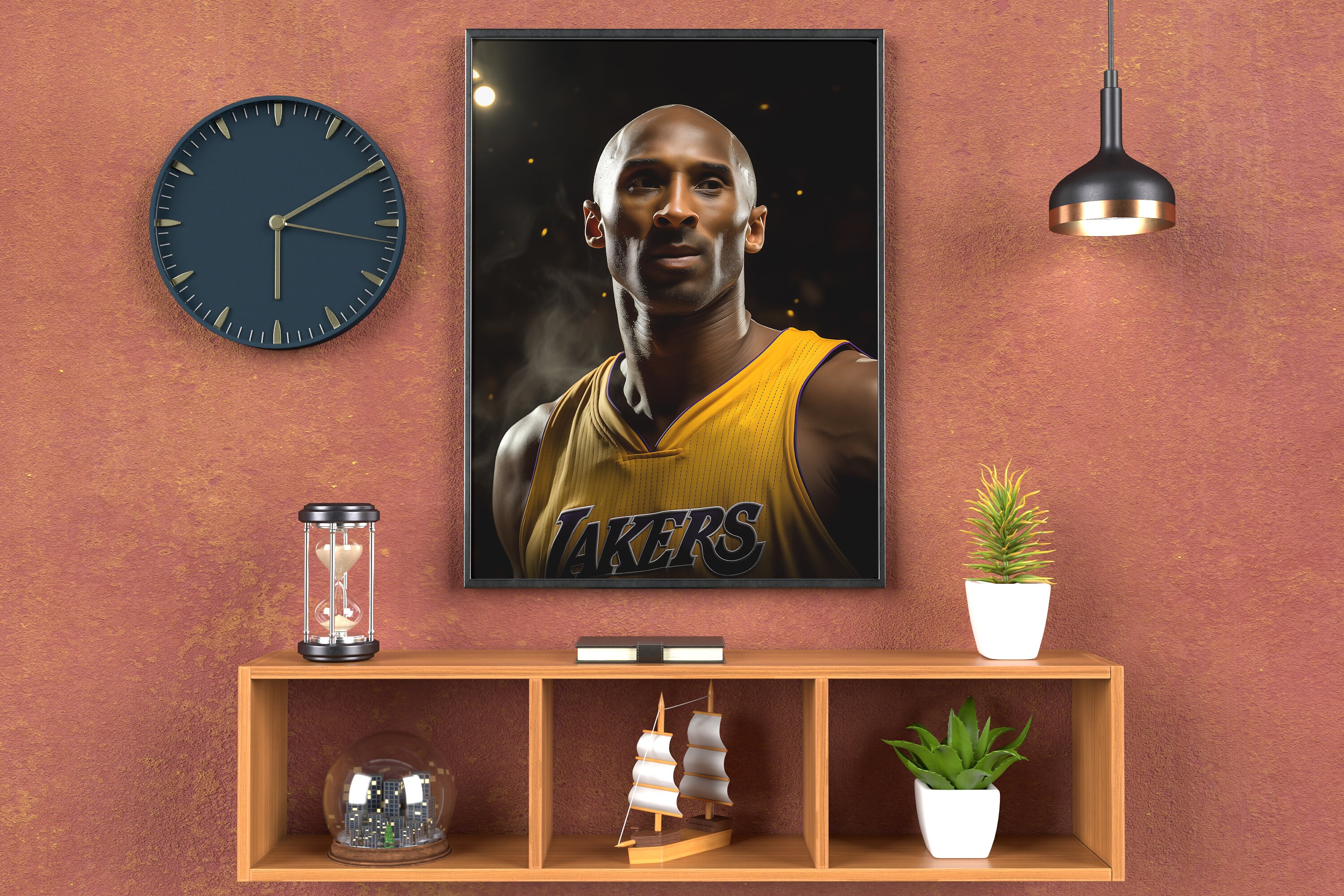 Kobe Bryant Poster - Kobe Bryant - Basketball Poster - Ai Generated Art ...