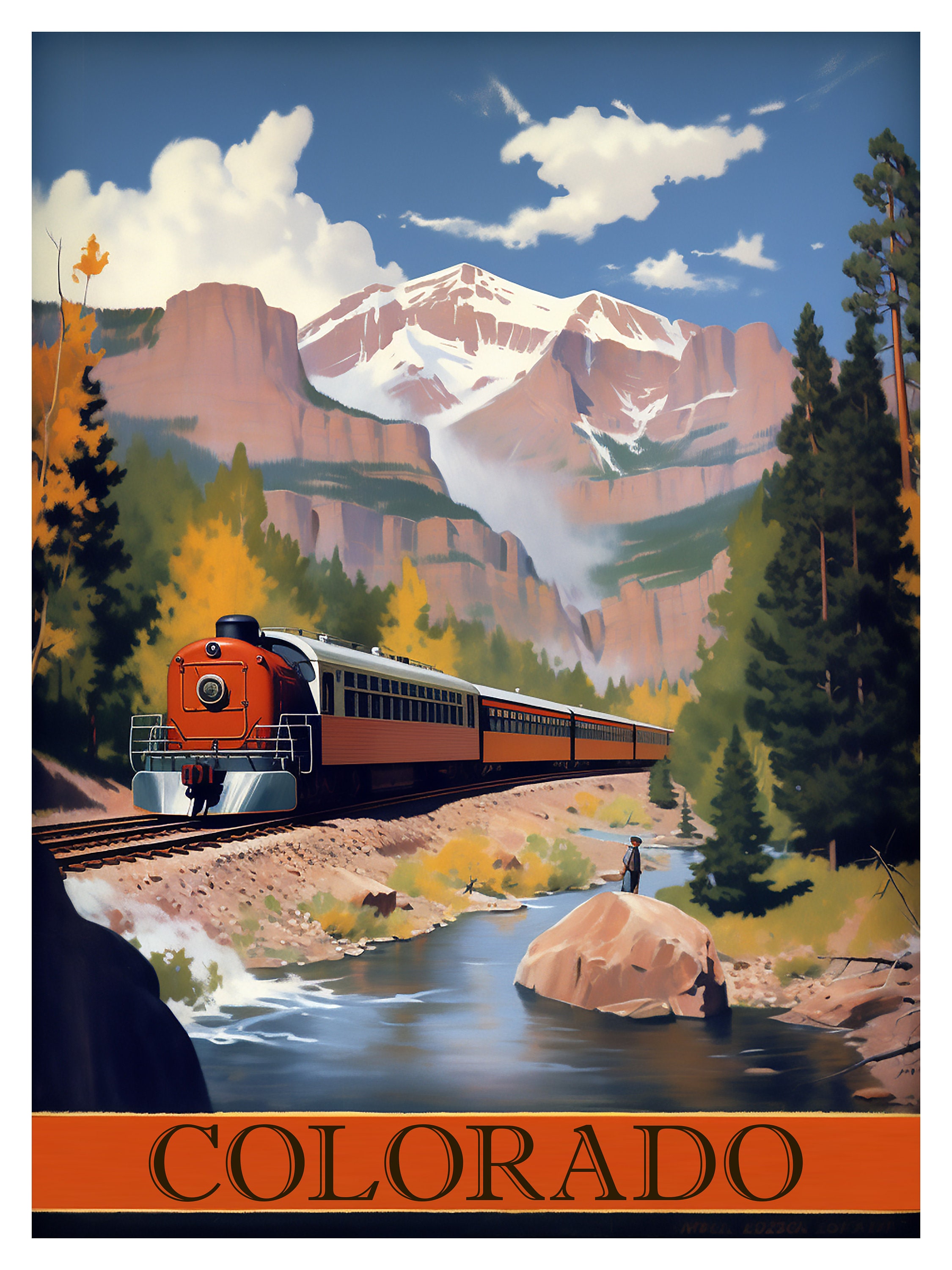 Colorado Travel Poster - Colorado Print - Vintage Travel Poster - Home ...