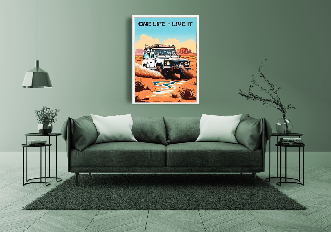 Offroad Defender Poster - Land Rover Defender - Digital Poster - AI ...