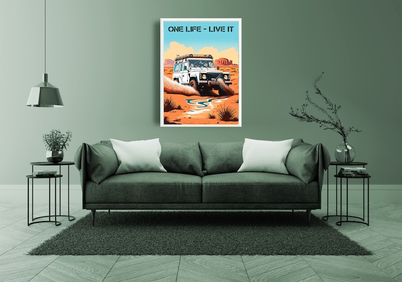 Offroad Defender Poster - Land Rover Defender - Digital Poster - AI ...