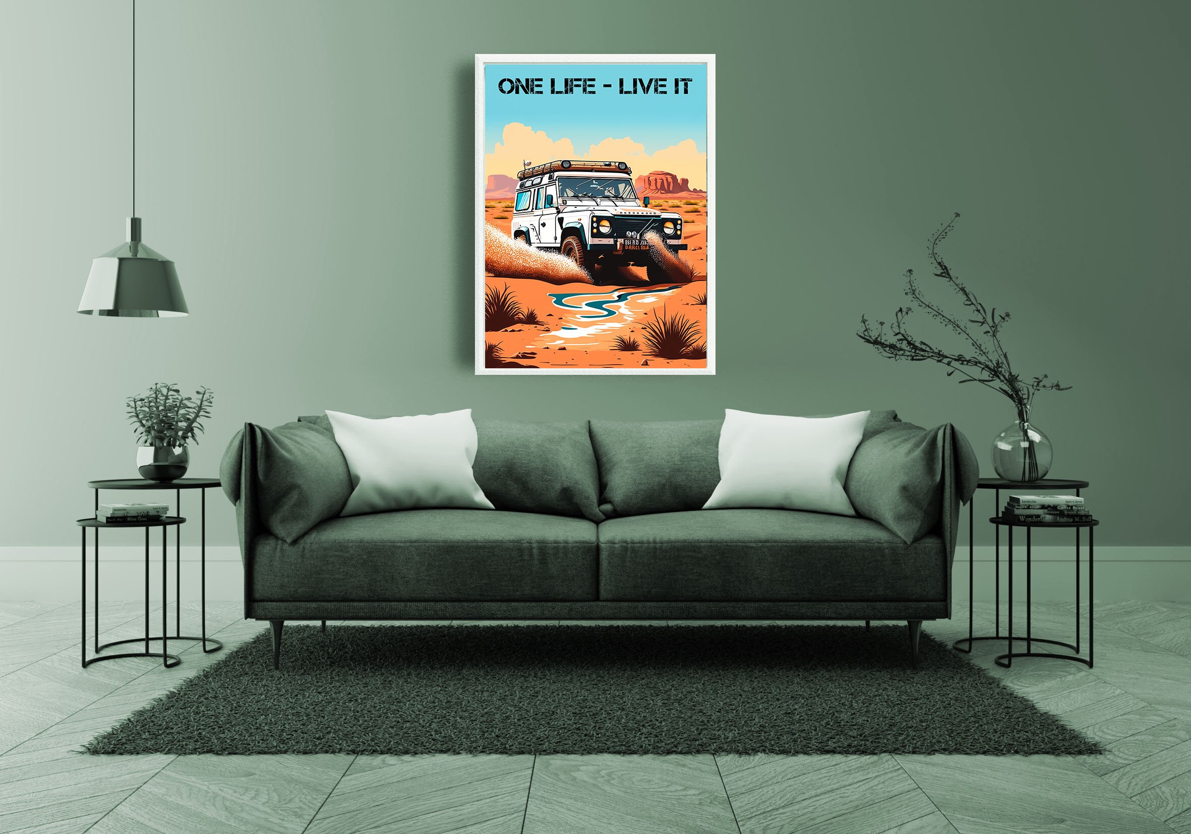 Offroad Defender Poster Land Rover Defender Digital Poster AI Generated ...
