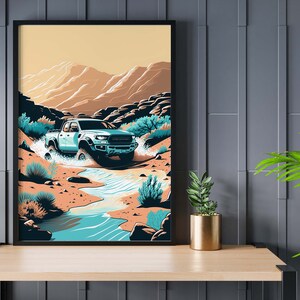 Offroad Poster - Ford Ranger Raptor - Wall Decor - AI Generated Art ...