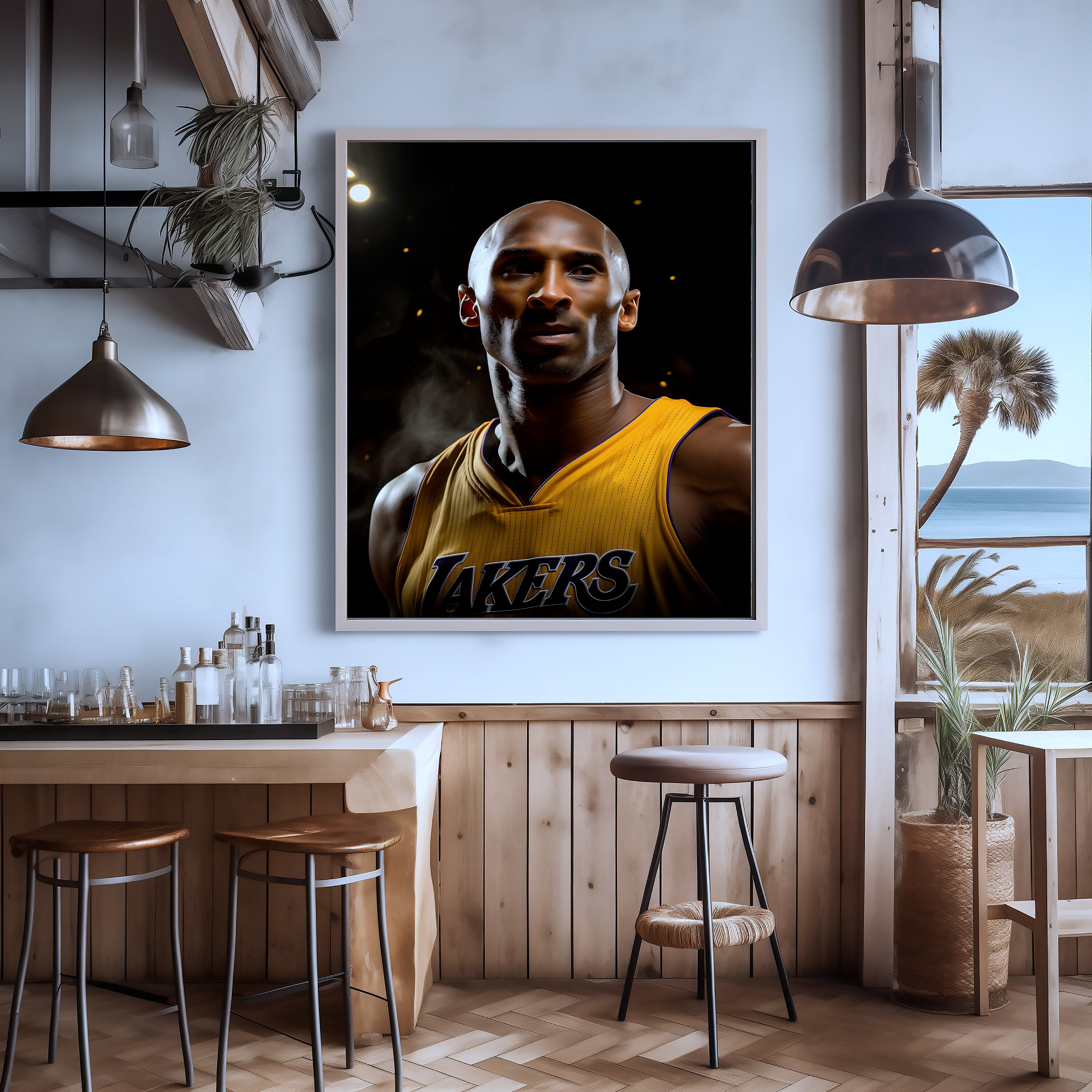 Kobe Bryant Poster - Kobe Bryant - Basketball Poster - Ai Generated Art ...