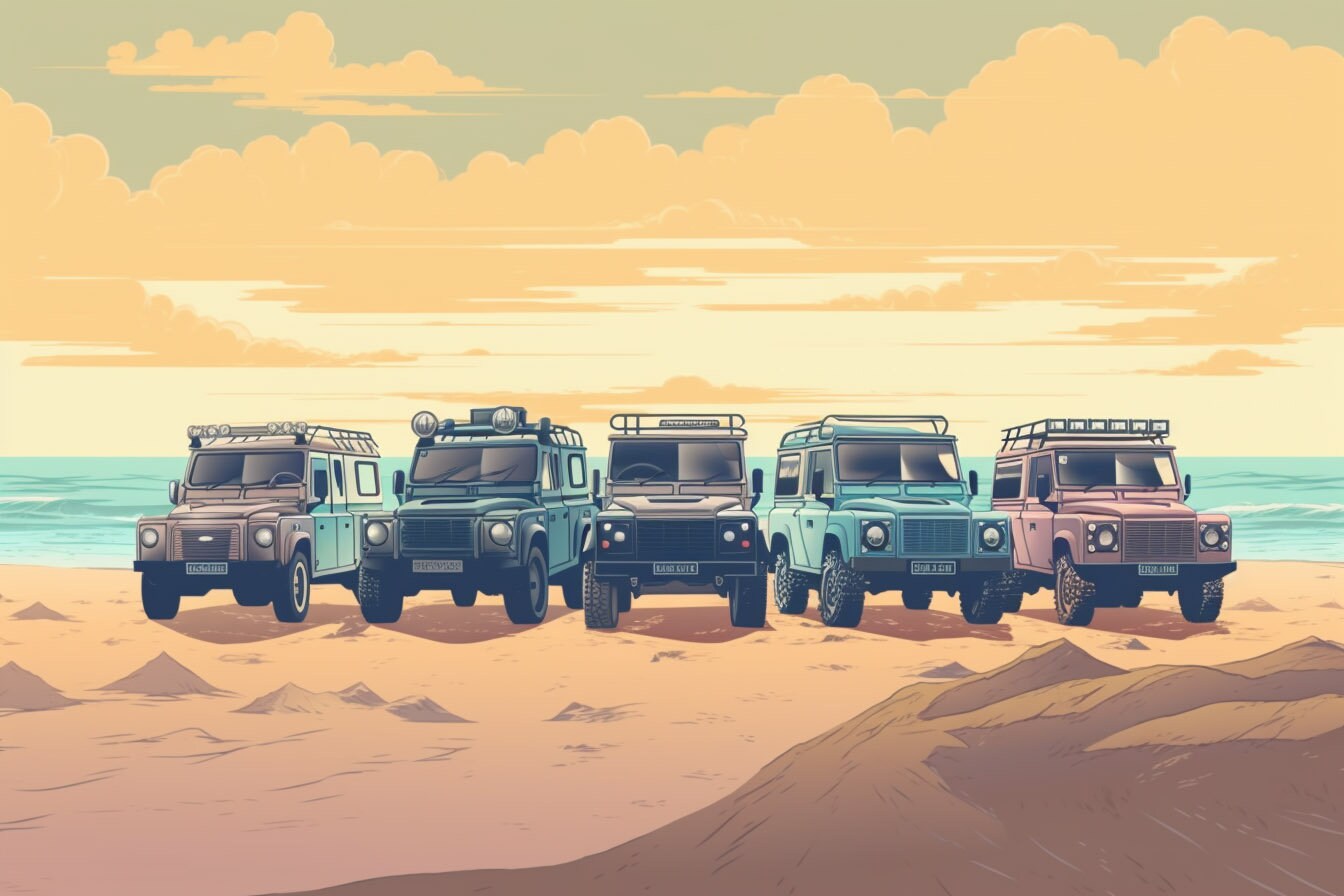 Off-road Adventure - Land Rover Defender. Poster - Home Decor ...