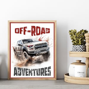 Ford Raptor Poster - Off-road Poster - Ford Ranger Raptor - Wall Print ...
