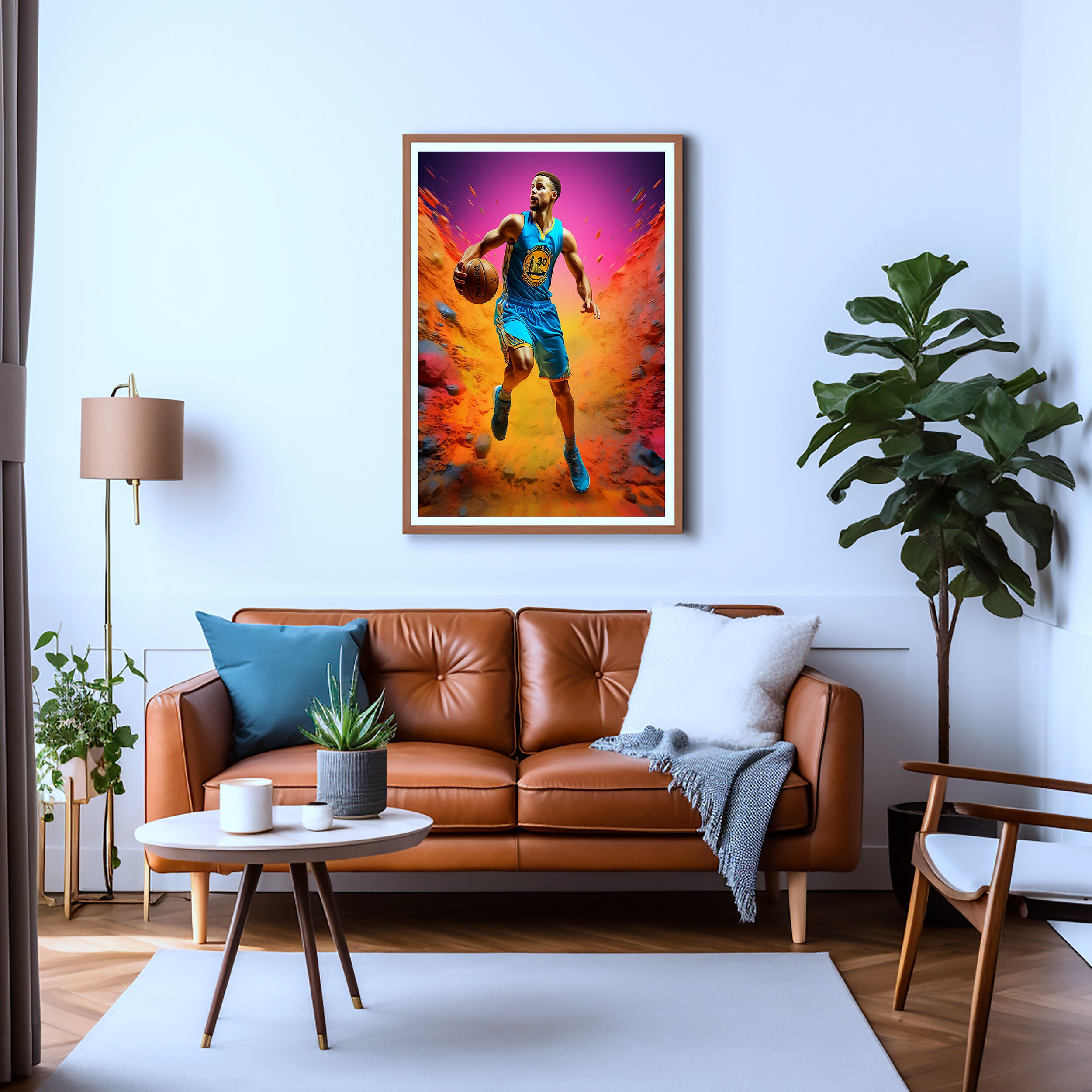 Steph Curry Poster Stephen Curry Poster Basketball Wall Art Ai ...