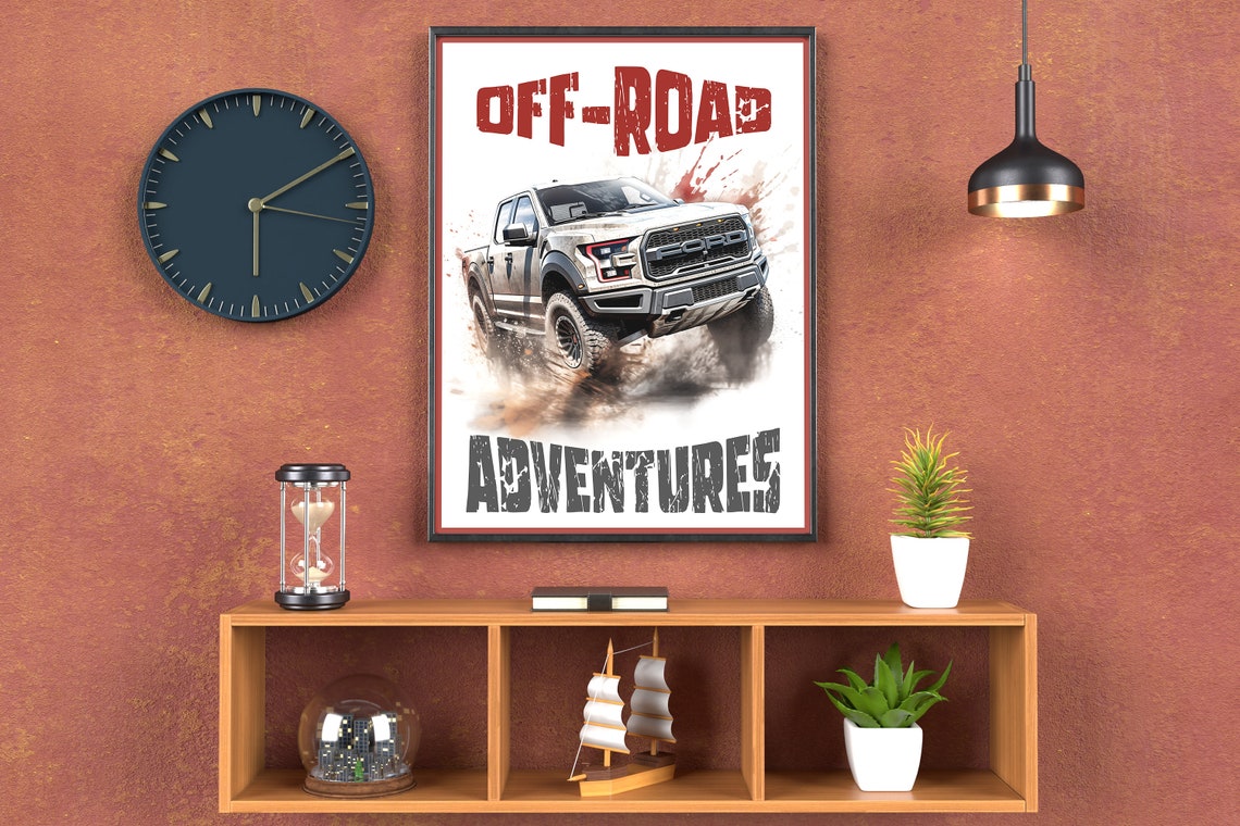 Ford Raptor Poster - Off-road Poster - Ford Ranger Raptor - Wall Print ...