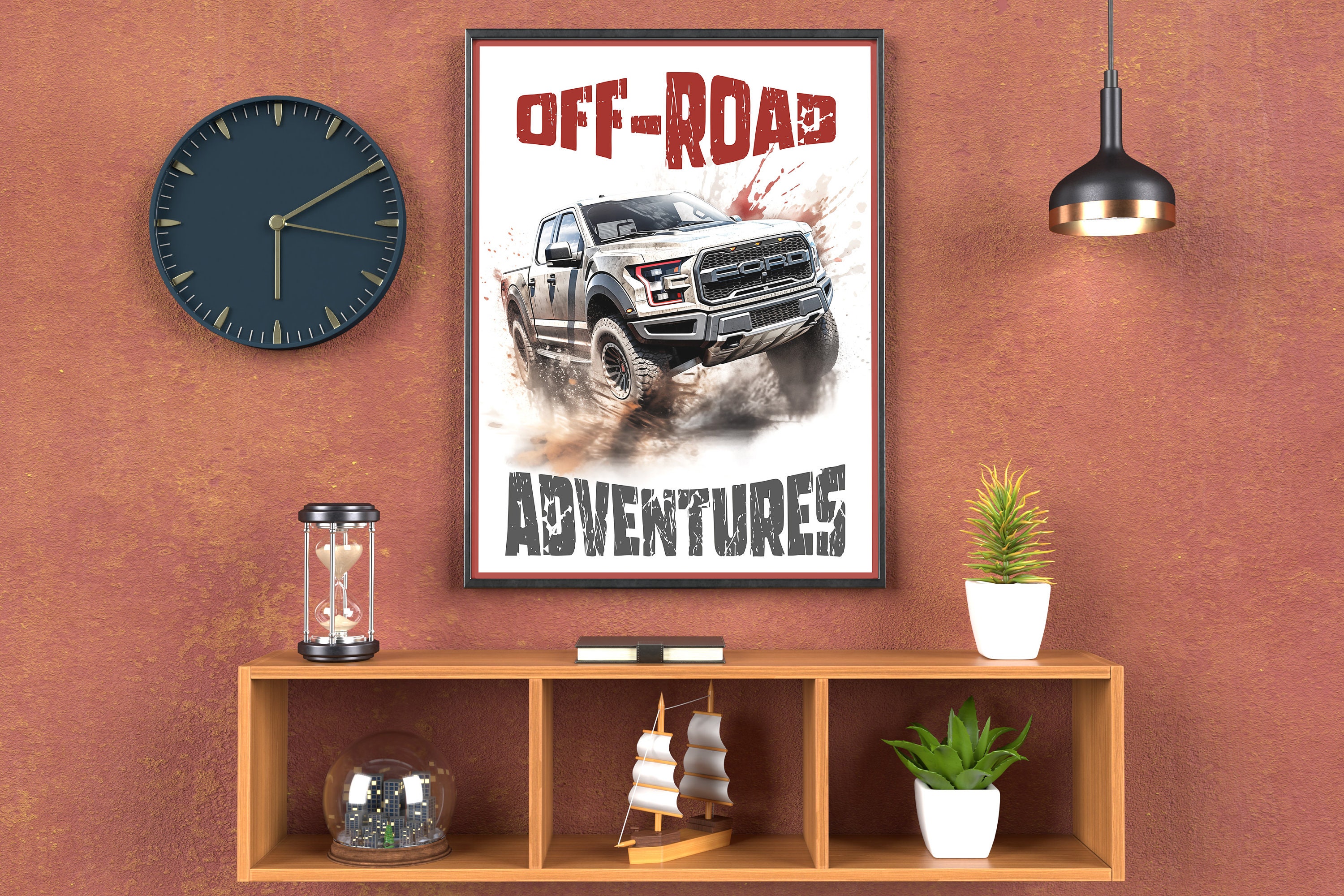 Ford Raptor Poster - Off-road Poster - Ford Ranger Raptor - Wall Print ...