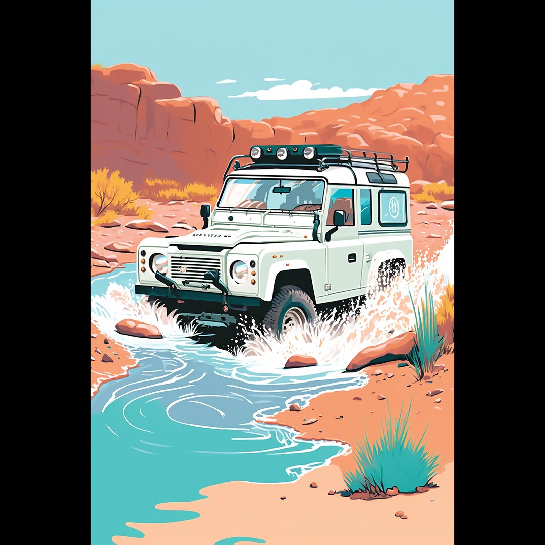Off-road Poster - Land Rover Defender - Ai Generated Art - Wall Art ...
