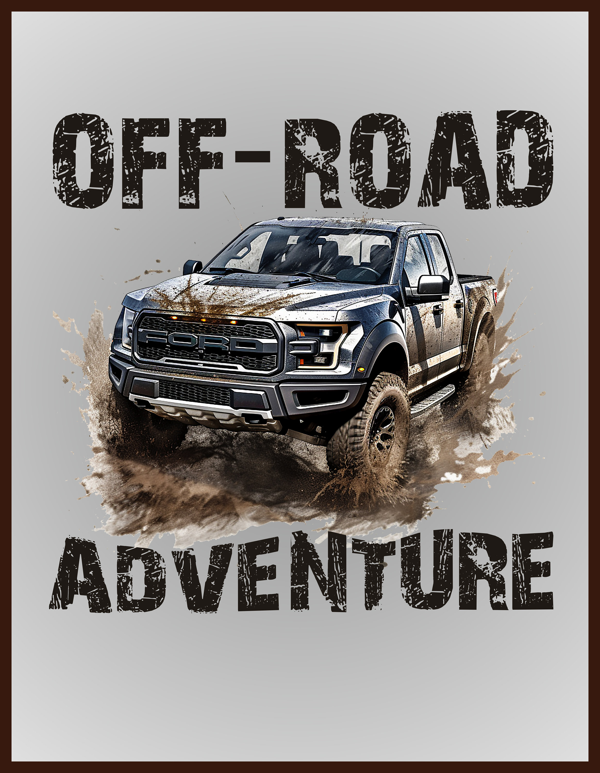 Off-road Poster - Ford Ranger Raptor - Wall Print - AI Generated Art ...