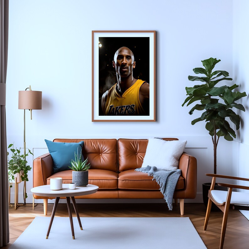 Kobe Bryant Poster - Kobe Bryant - Basketball Poster - Ai Generated Art ...
