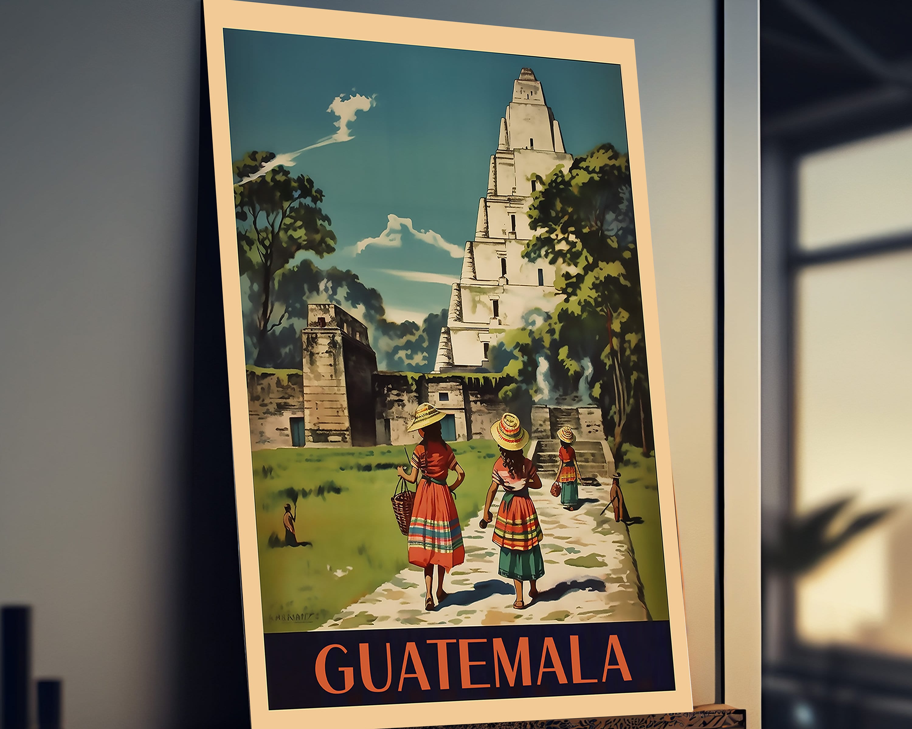 Guatemala Poster - Guatemala Wall Art - Guatemala Print - Vintage ...
