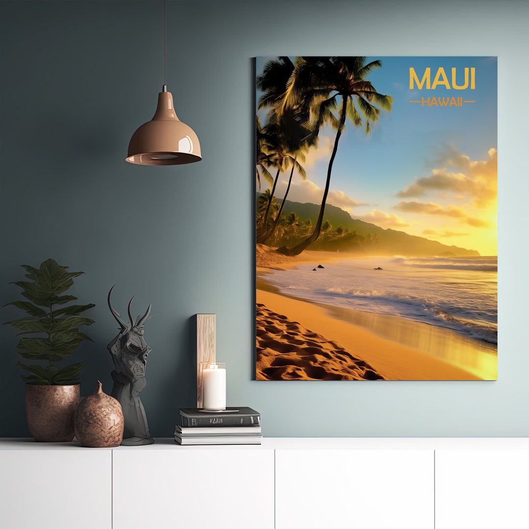 Hawaii Poster - Maui Poster - Maui Art - Travel Poster - Hawaii Travel ...