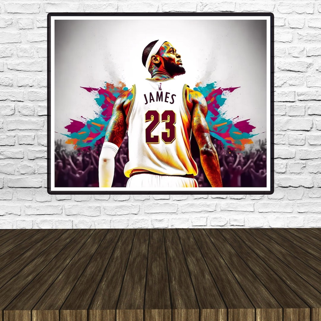 Lebron James Poster - Lebron James - Ai Generated Art - Basketball ...