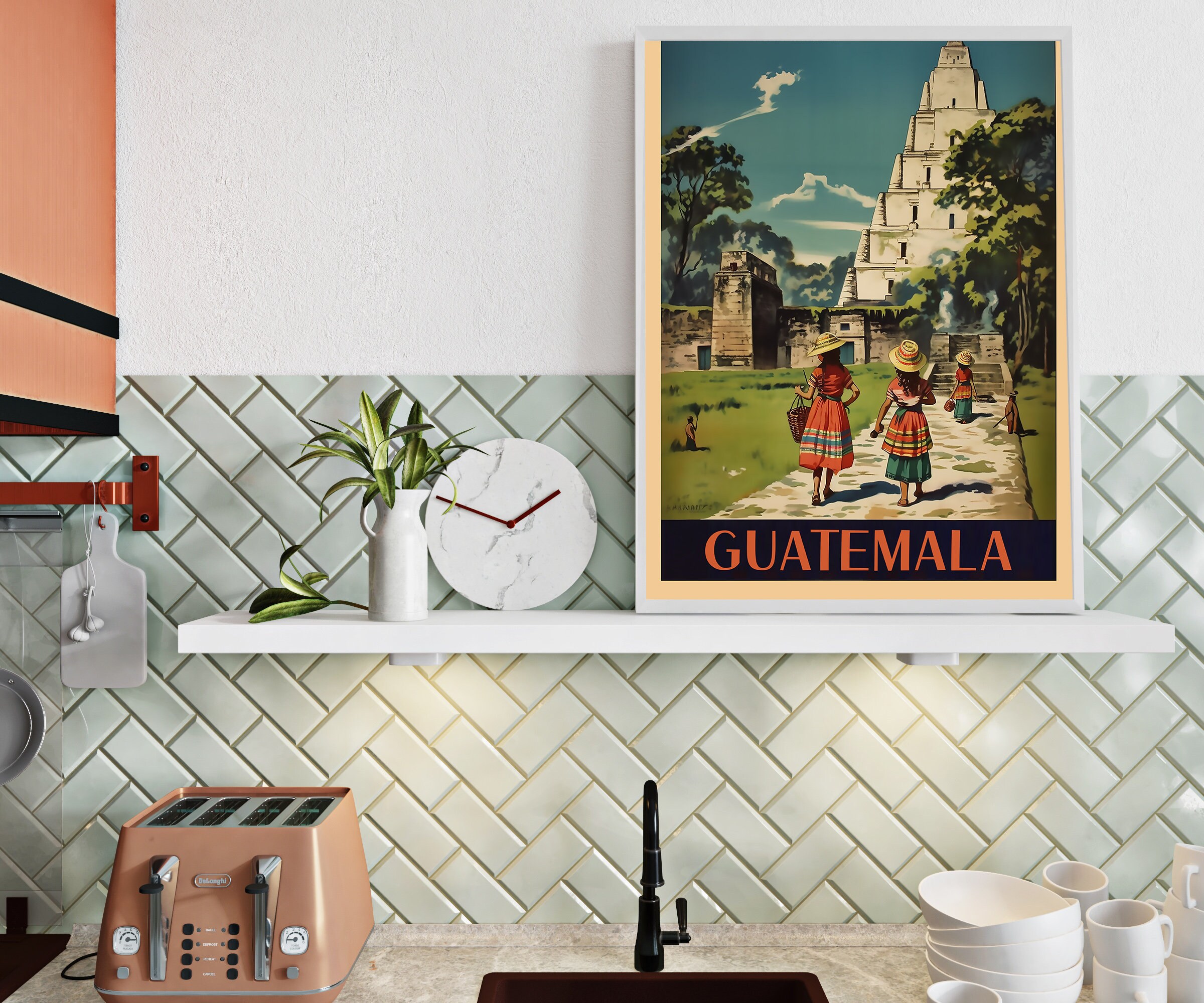 Guatemala Poster - Guatemala Wall Art - Guatemala Print - Vintage ...