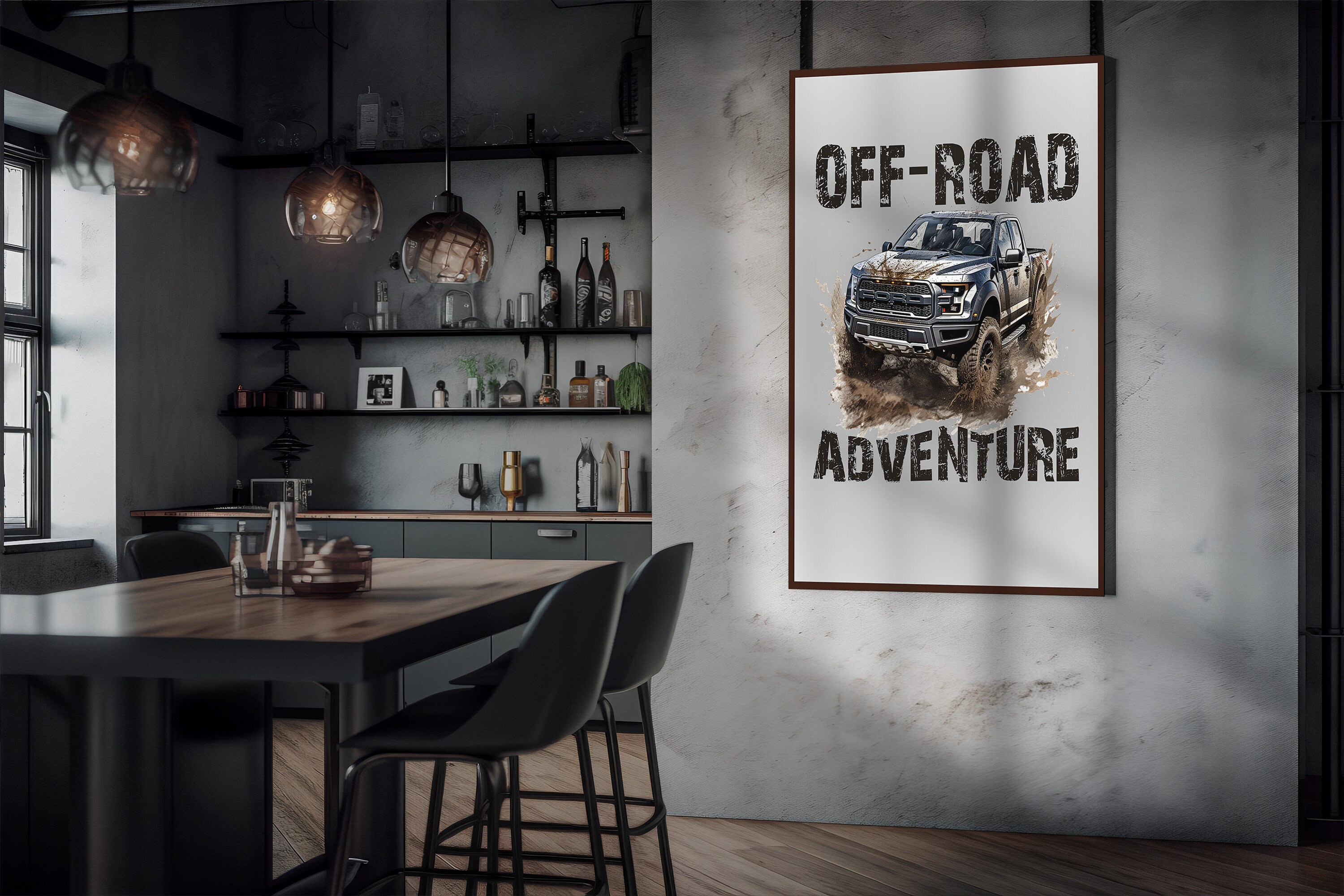 Off-road Poster - Ford Ranger Raptor - Wall Print - AI Generated Art ...