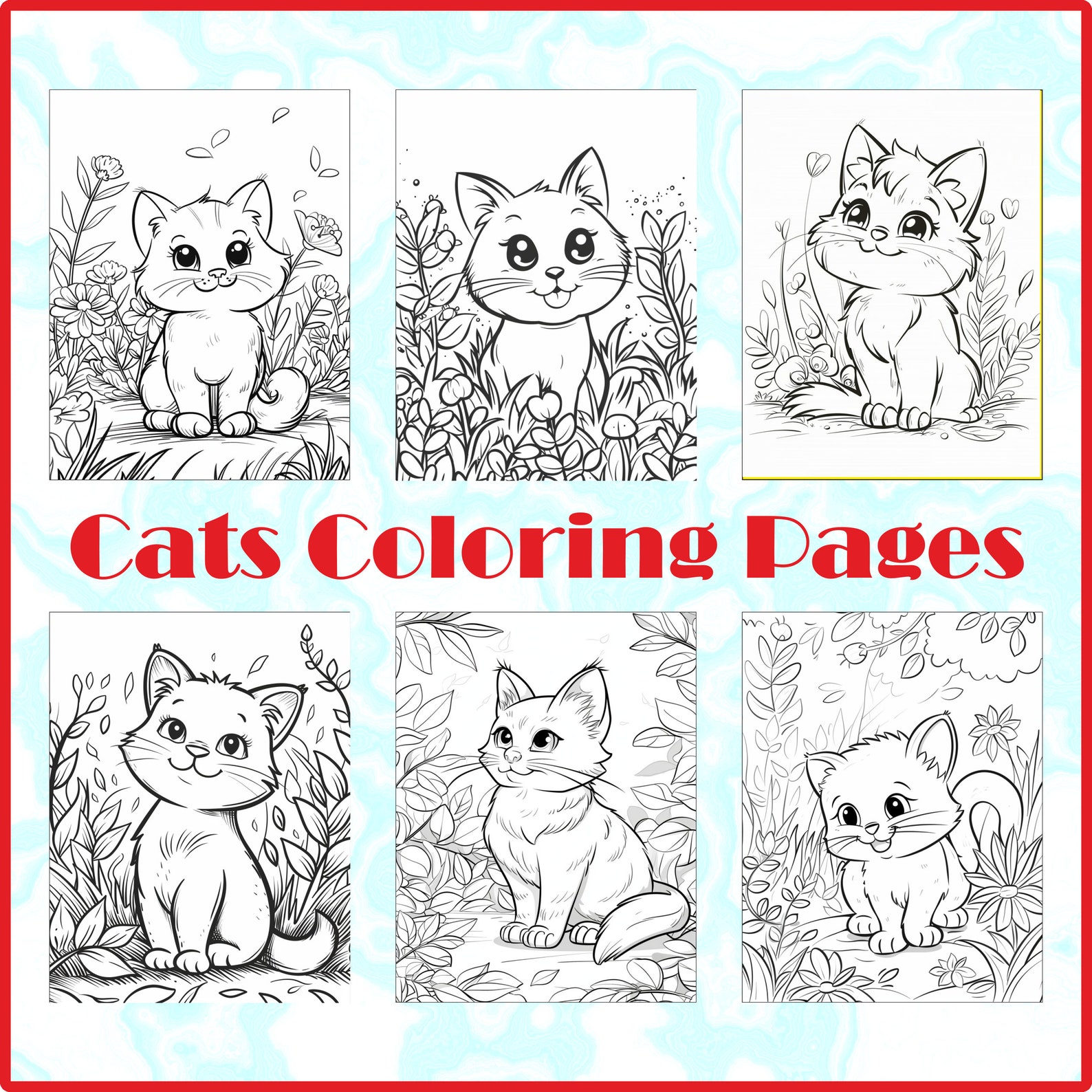 Coloring Book - Coloring Pages - Cats Coloring - Printable Coloring ...