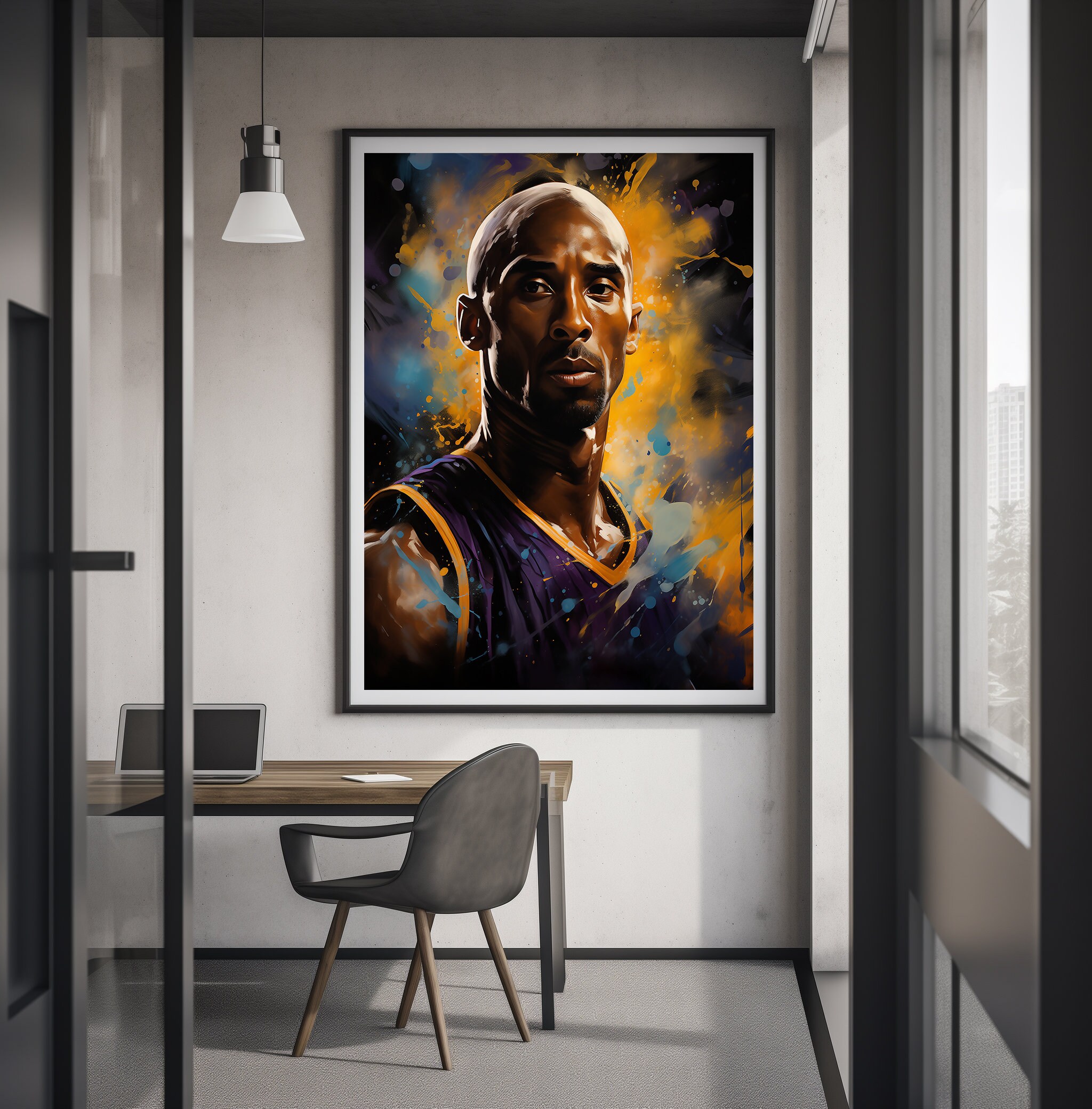 Kobe Bryant Poster - Kobe Bryant - Basketball Poster - Ai Generated Art ...