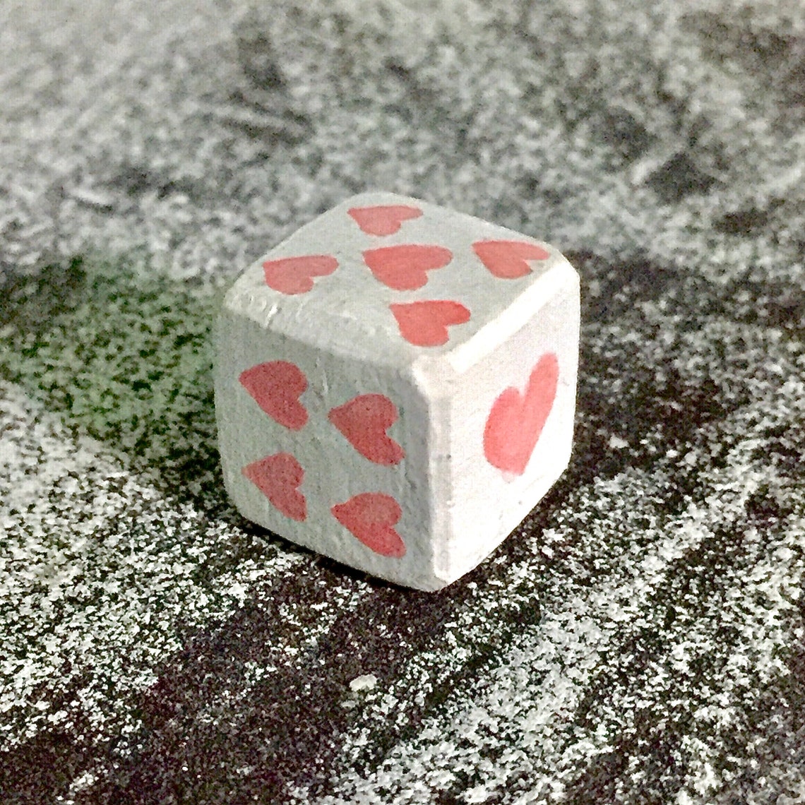 Handmade Clay Pink Heart Dice, Handmade Dice, Cute Dice - Etsy