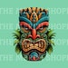 Hawaiian Tiki Clipart Tropical Clipart, Tiki Mask, Tiki PNG, Instant ...