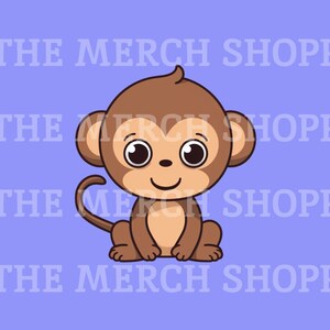 Monkey Clipart Bundle Cute Monkeys Monkey Safari Jungle - Etsy
