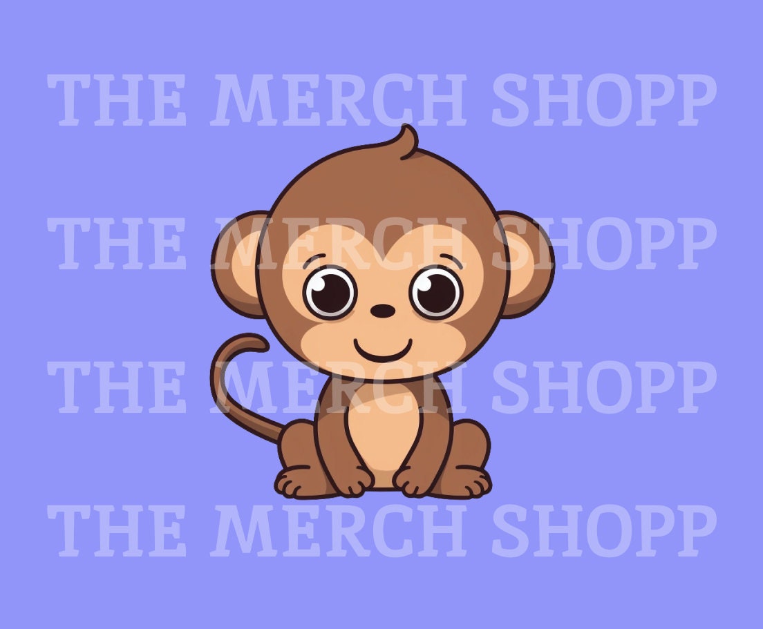 Monkey Clipart Bundle Cute Monkeys Monkey Safari Jungle - Etsy