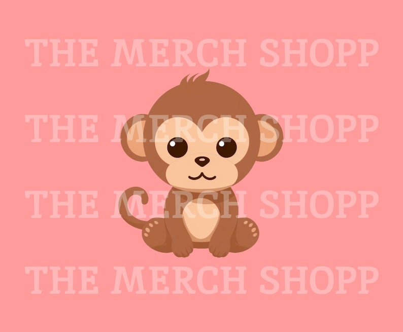 Monkey Clipart Bundle Cute Monkeys Monkey Safari Jungle - Etsy