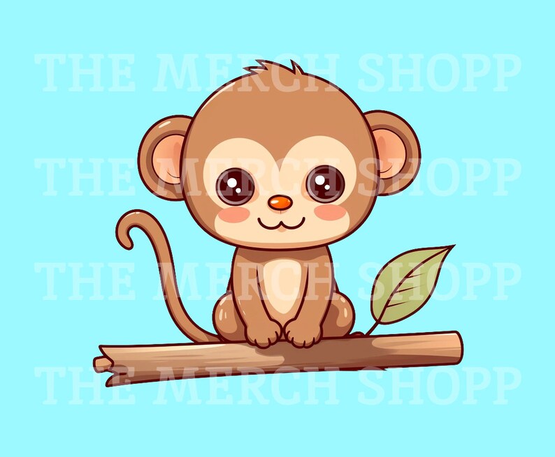 Monkey Clipart Bundle Cute Monkeys Monkey Safari Jungle - Etsy