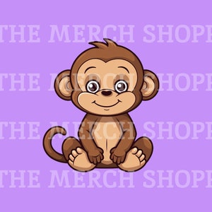 Monkey Clipart Bundle Cute Monkeys Monkey Safari Jungle - Etsy