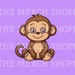 Monkey Clipart Bundle Cute Monkeys Monkey Safari Jungle - Etsy