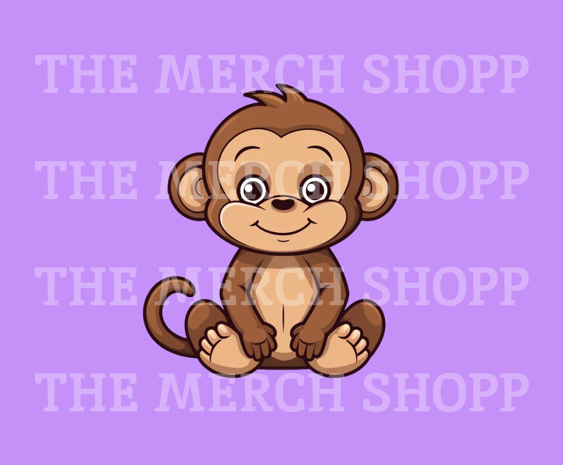 Monkey Clipart Bundle Cute Monkeys Monkey Safari Jungle - Etsy
