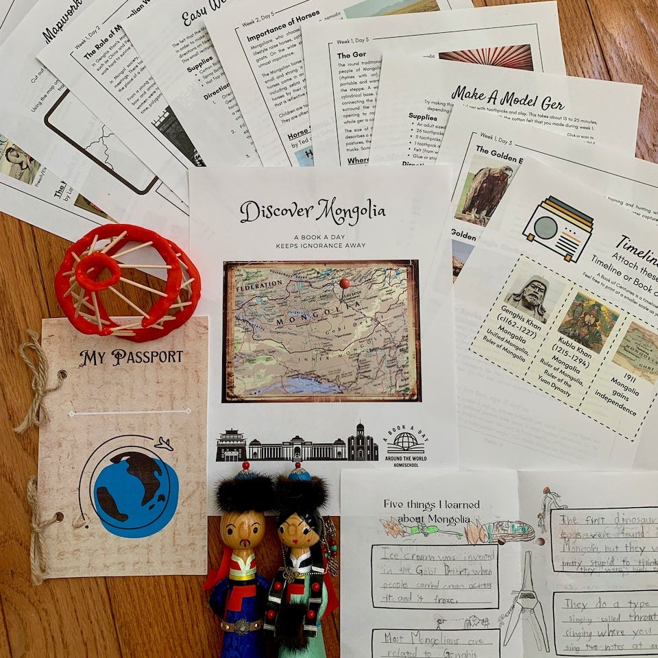 Mongolia Geography Curriculum, Elementary Ages, Homeschool and ...