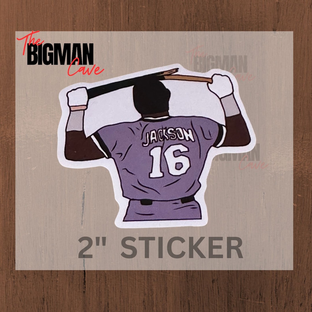 Bo Jackson MLB Sticker Baseball 2" Baseball Stickers for Bottle Laptops ...