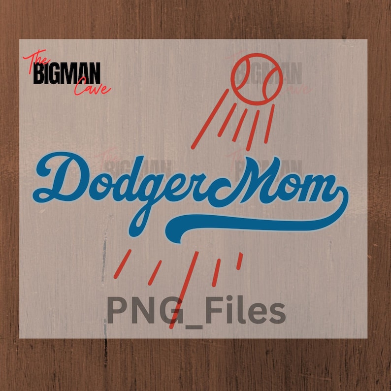 Dodgermom PNG Designs Custom Font Baseball Logo Tshirts Sweaters Mom ...