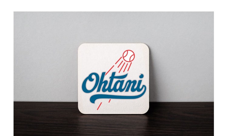 Ohtani Doyers Coaster Art Fathers Day Gift Coasters Game Room Decor ...