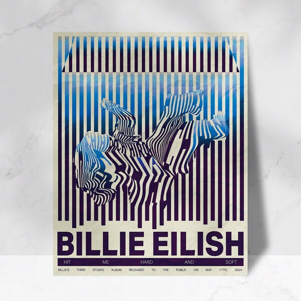 Billie Eilish Poster for Wall Art - Etsy