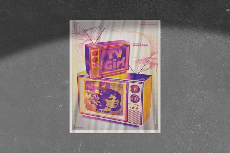 Physical TV Girl Poster, TV Girl Print, TV Girl Custom Art, Tv Girl ...