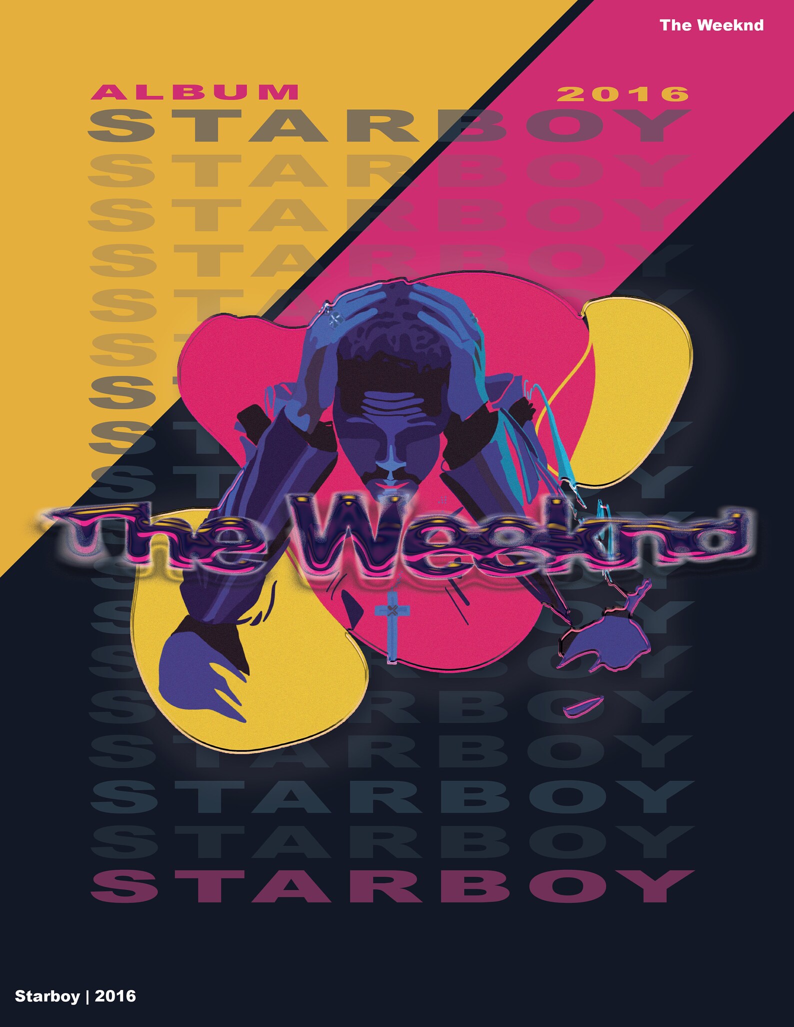 The Weeknd Starboy Printable Poster - Etsy
