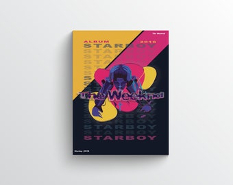 The Weeknd Starboy Album Poster - Etsy