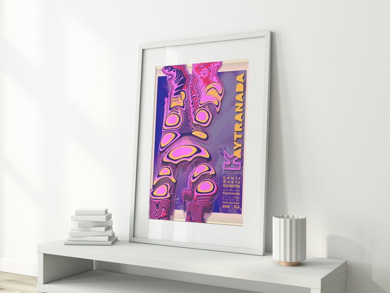 Kaytranada Physical Poster, Kaytranada Custom Wall Art, Psychedelic ...