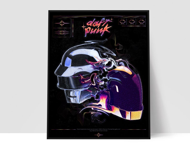 Printable Daft Punk Poster - Etsy