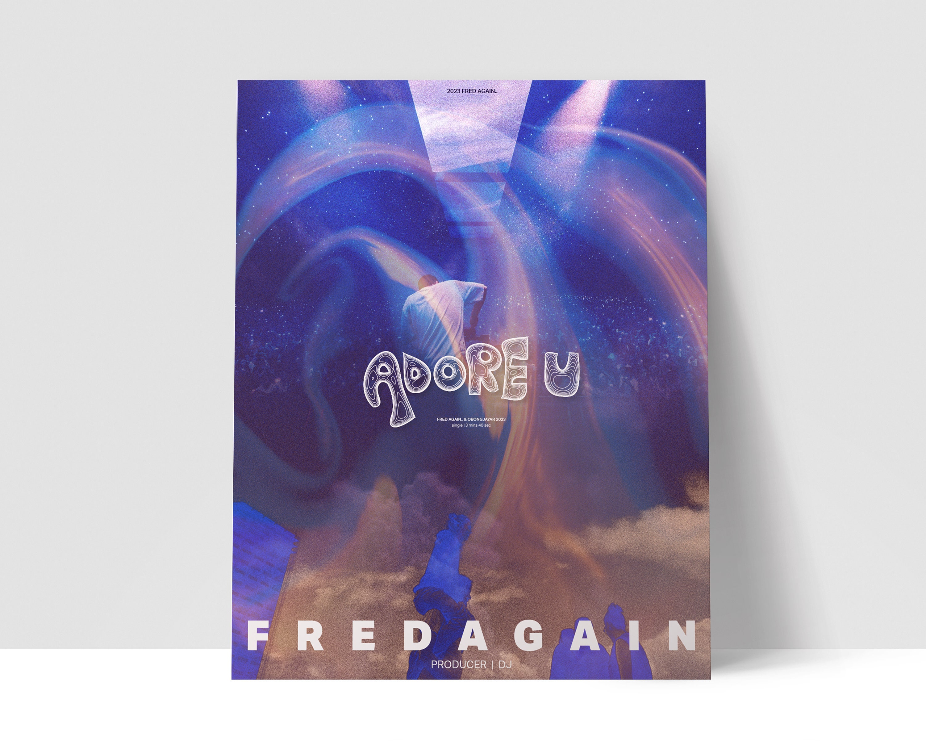 Fred Again 'adore U' Poster - Etsy