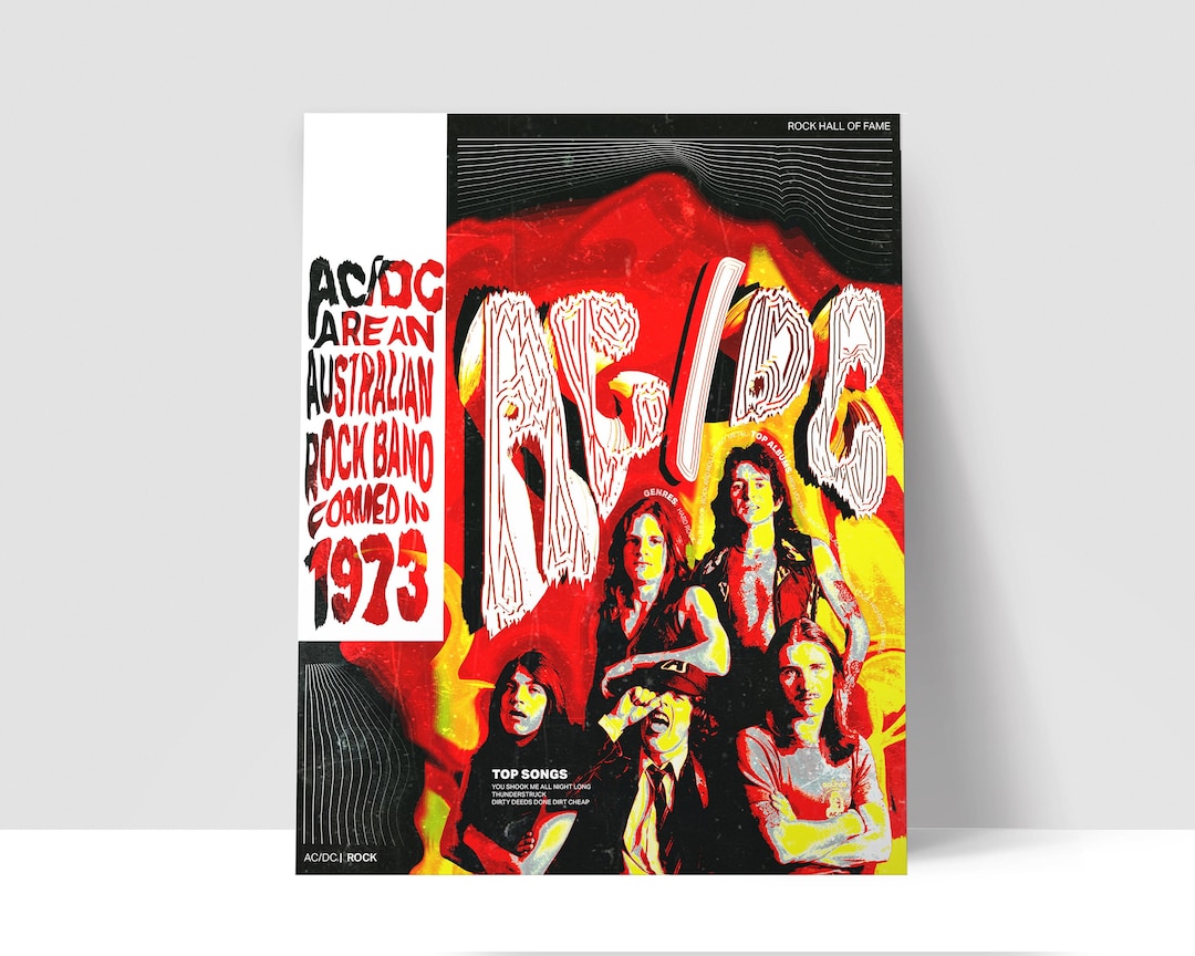 AC/DC Poster - Etsy
