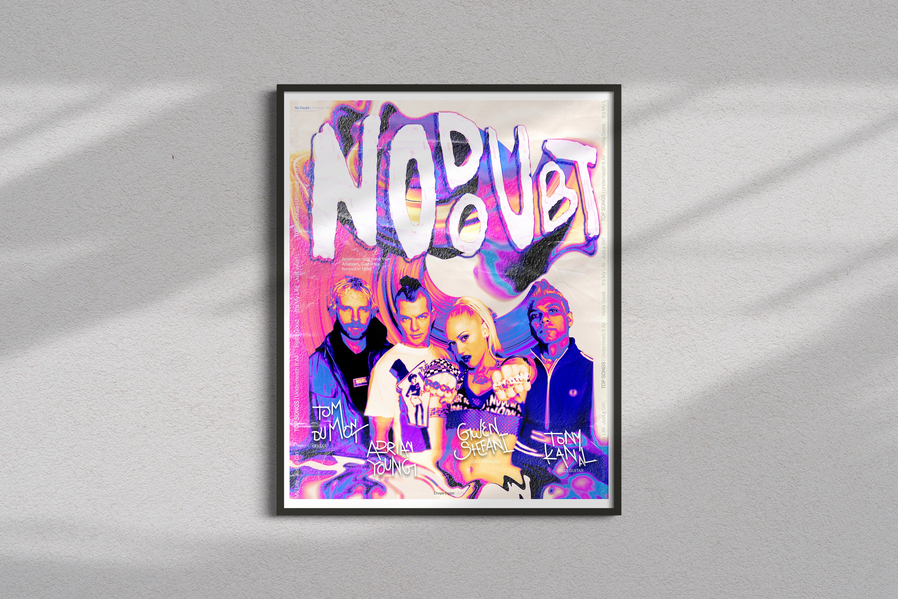 Physical No Doubt Poster, No Doubt Art, No Doubt Gift, Rock Band Poster ...